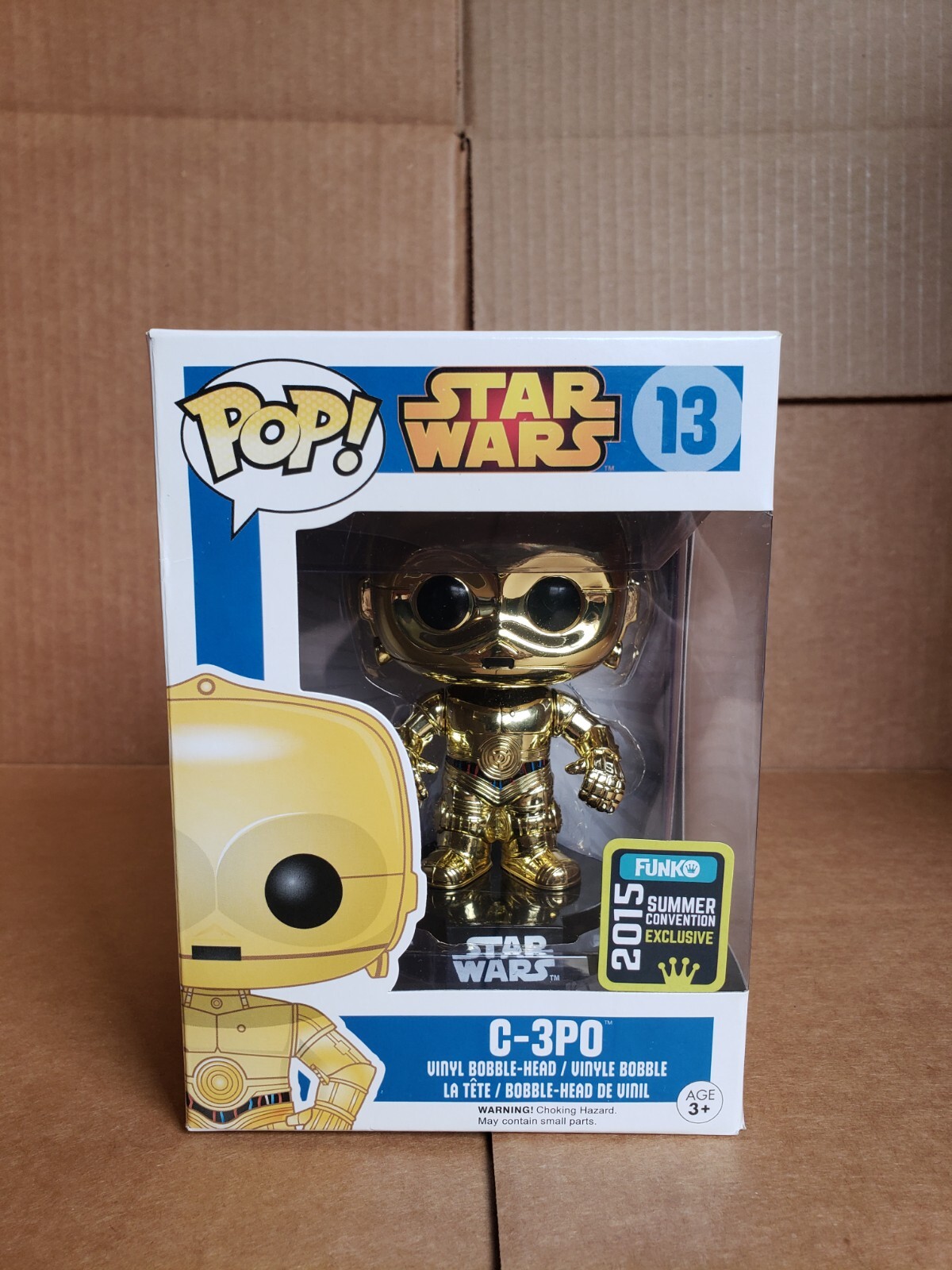 Funko POP! Star Wars C-3PO (Chrome Metallic) #13, 2015 Summer ...