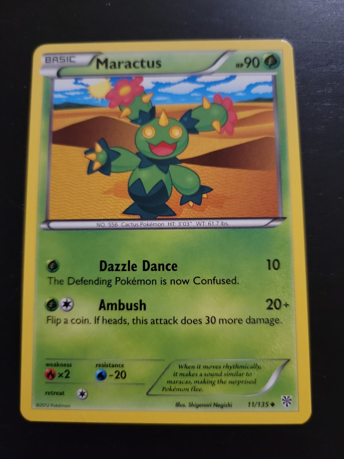 Pokemon TCG Card 2012 Plasma Storm - Maractus 11/135 | eBay