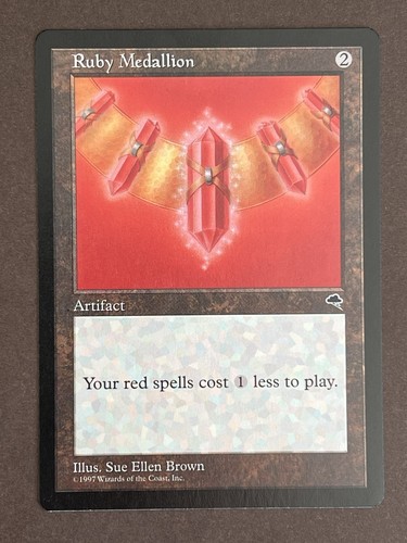 Magic The Gathering MTG Tempest Ruby Medallion | eBay