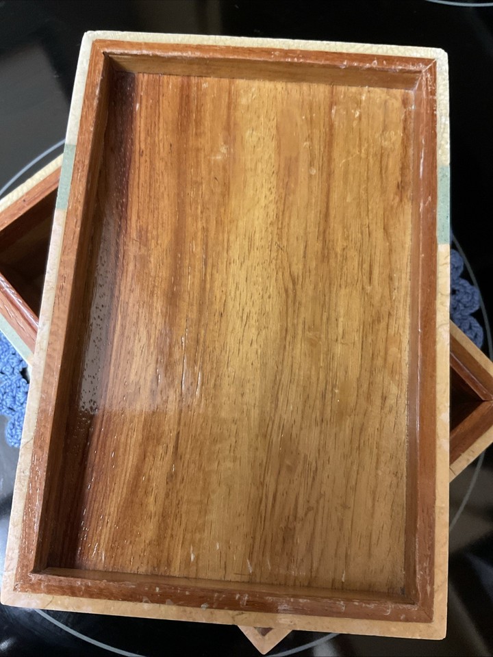 Decorative Inlaid Tile Earth Tone Southwestern Look Jewelry /Decor ...