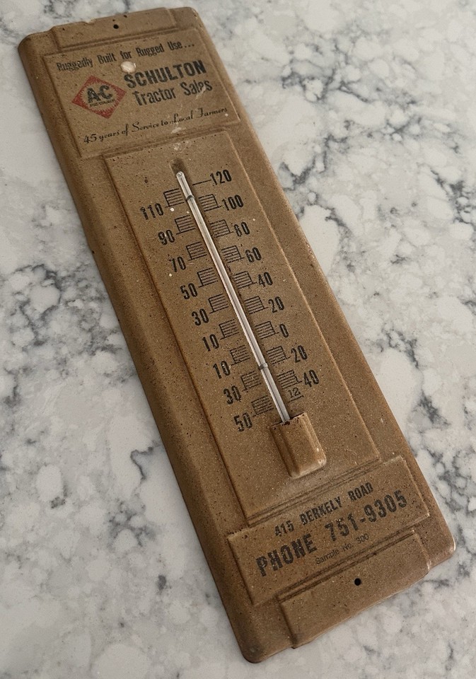 Vintage 1960s Allis Chalmers Schulton Tractor Tin Advertising ...