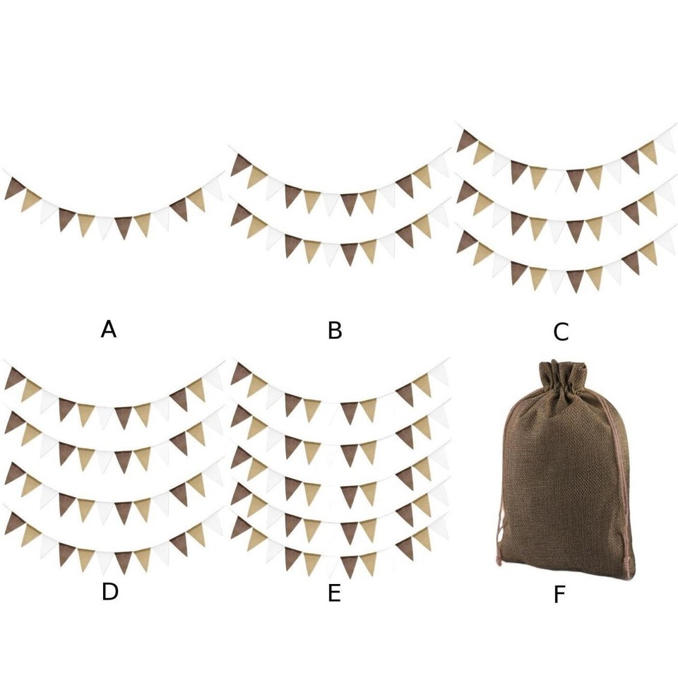 Triangle Bunting Ombre Pennant Banner Polyester Fabric Adjustable ...