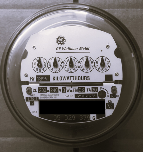 GENERAL ELECTRIC, WATTHOUR METER KWH, I-70S, 240V, FM2S, 200A, 4 LUG ...