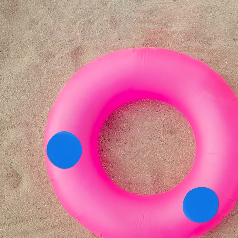 Blue PVC Repair Patches for Inflatable Pool Cushions and Sofas Round ...