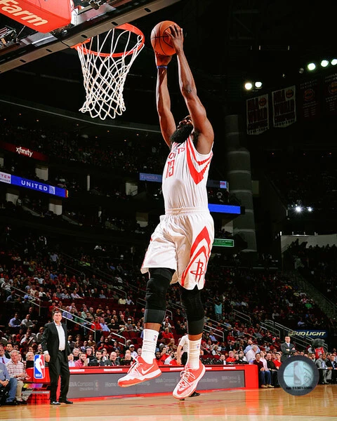 James Harden Rockets Dunk