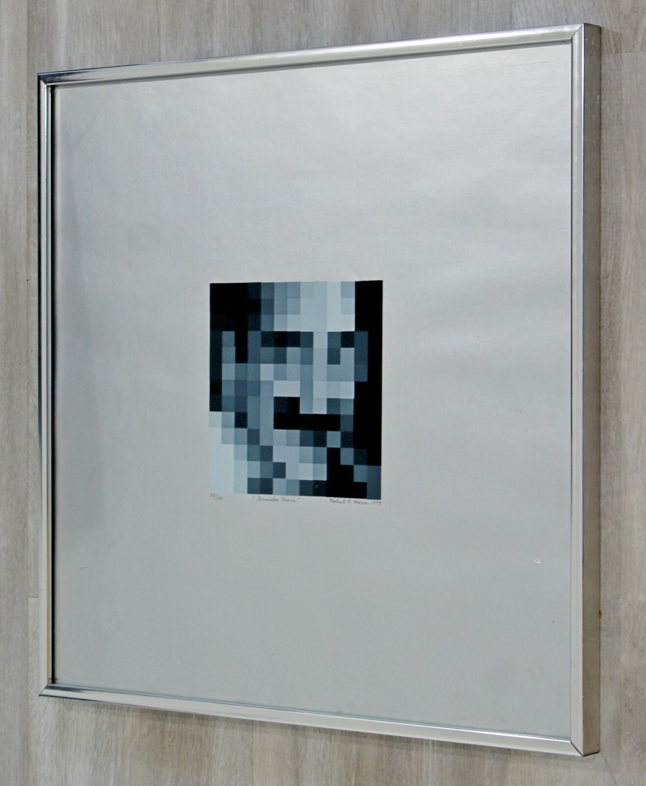 Modern Framed Robert Hover Groucho Marx Pixel Art Serio Lithograph ...