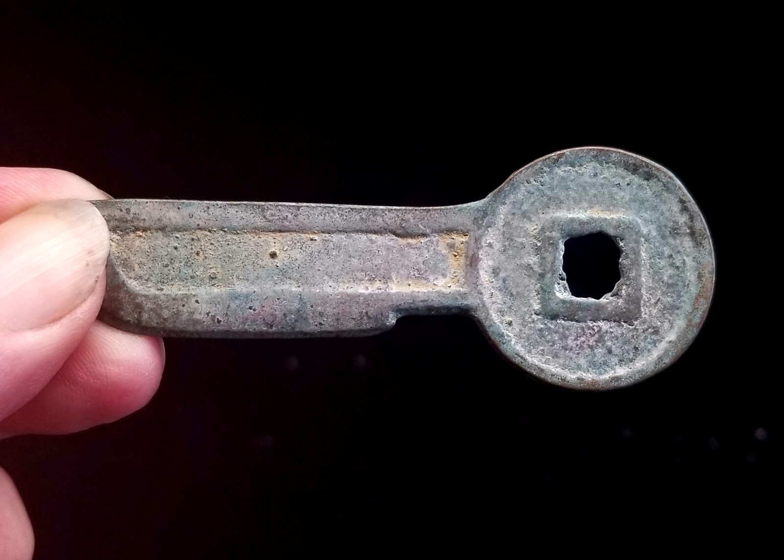 Chinese Bronze Wang Mang 5000 Knife Or Key Coin Hsin Dynasty Antiquity ...