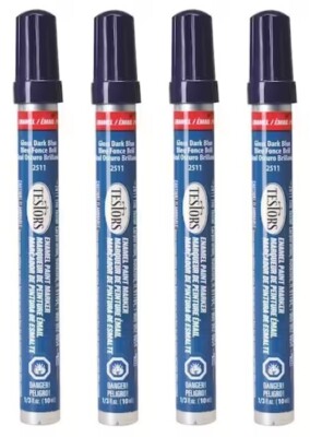 Testors 2511C Gloss Dark Blue Enamel Paint Marker Pen- Pack of 4 | eBay