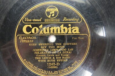 Ted Lewis & Band - COLUMBIA 1242-D - RUTH ETTING - Keep Sweeping the ...