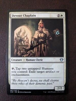 DEVOUT CHAPLAIN C20 - Magic The Gathering MTG Collectible Card game | eBay