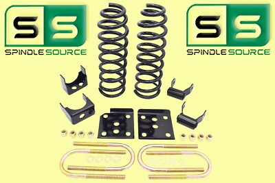 3" / 5" Drop Lowering Kit Coils Shackles 3/5 Drop Fits 09-14 Ford F-150 ...