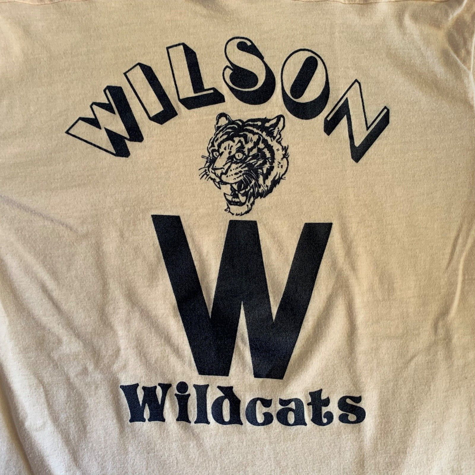 80s VINTAGE CHAMPION BRAND TAG SHIRT WILSON WILDCATS … - Gem