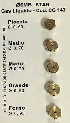 Gicleurs GPL 6 MB Universel Diamètre Mm. 6MB, Type Gaz GPL | eBay