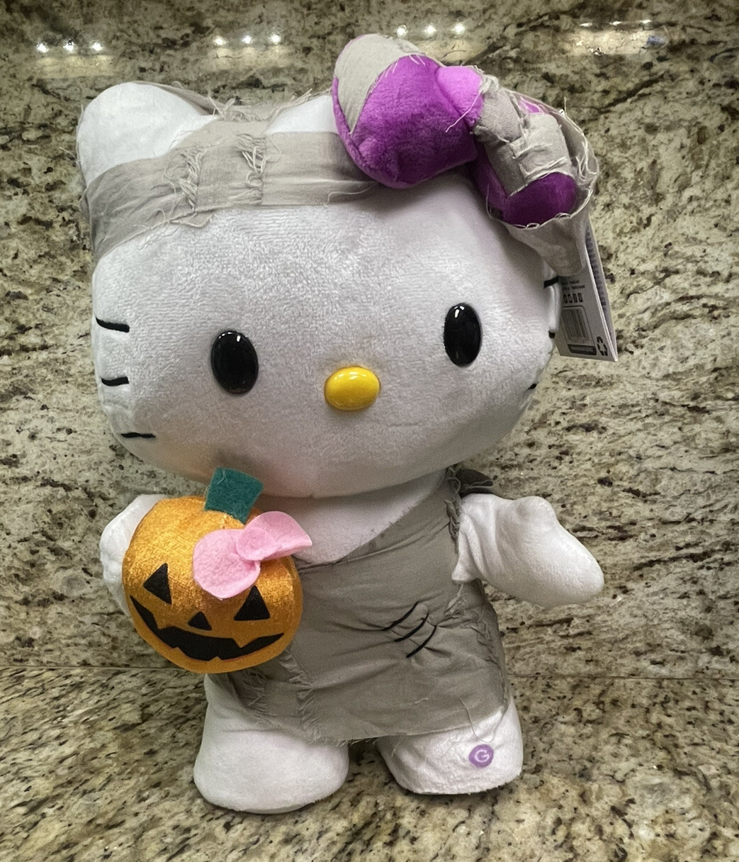 🎃Hello Kitty Halloween Dancing Mummy Side Stepper Musical Greeter 2022 ...