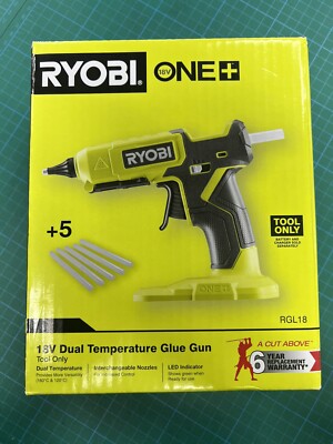 Ryobi RGL18 Hot Glue Gun 18V Battery 130/200°C 11/12mm (Body Only ...