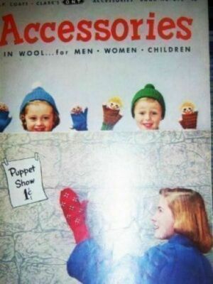 Clark 290 ACCESSORIES in wool 1952 crochet pattern booklet | eBay