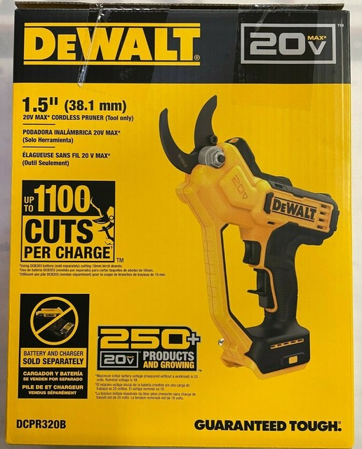 Dewalt DCPR320B 20V MAX 1-1/2" Cordless Pruner TOOL ONLY for sale ...