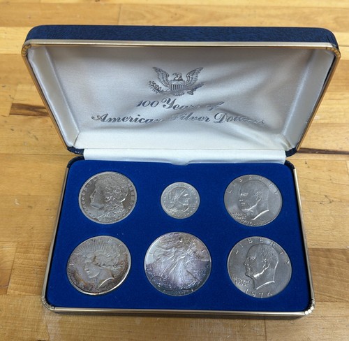 100 Years of American Silver Dollars 6 Coin Set | eBay