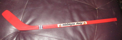 Vintage 1970's MICHIGAN STAGS 19 1/2" Red Mini Hockey Stick WHA | eBay