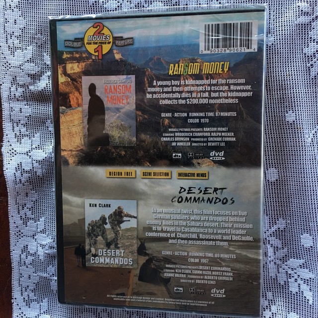 Ransom Money Desert Commandos DVD Broderick Crawford Charles Bronson ...