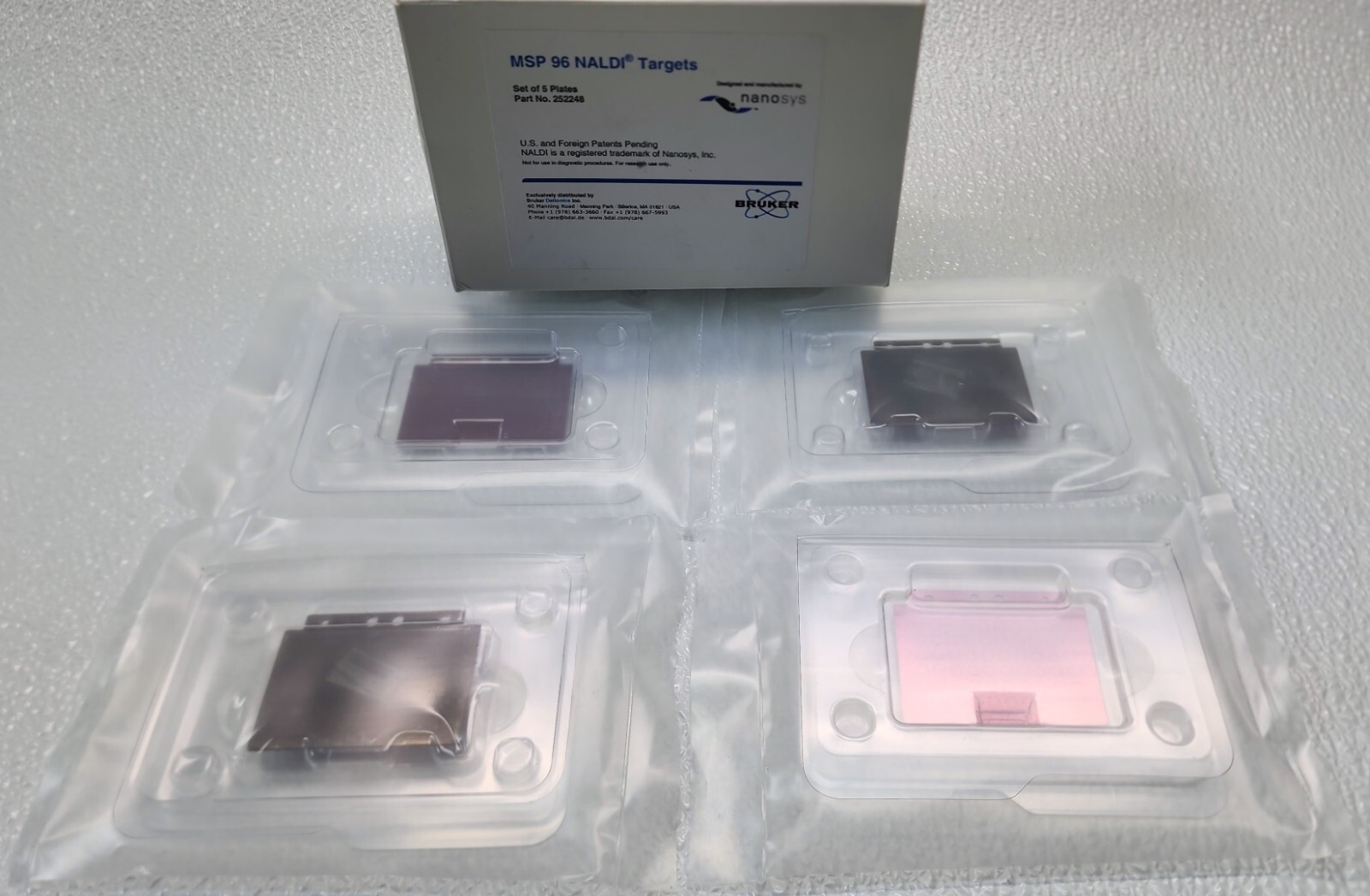 Bruker MSP 96 NALDI targets SET OF 4 | eBay