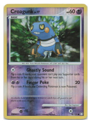 Croagunk #78/123 Mysterious Treasures Pokemon tcg REVERSE HOLO | eBay