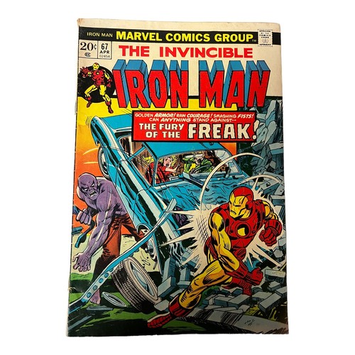 Invincible Iron Man #67 Marvel Bronze Age 1974 Tony Stark Fury of the ...