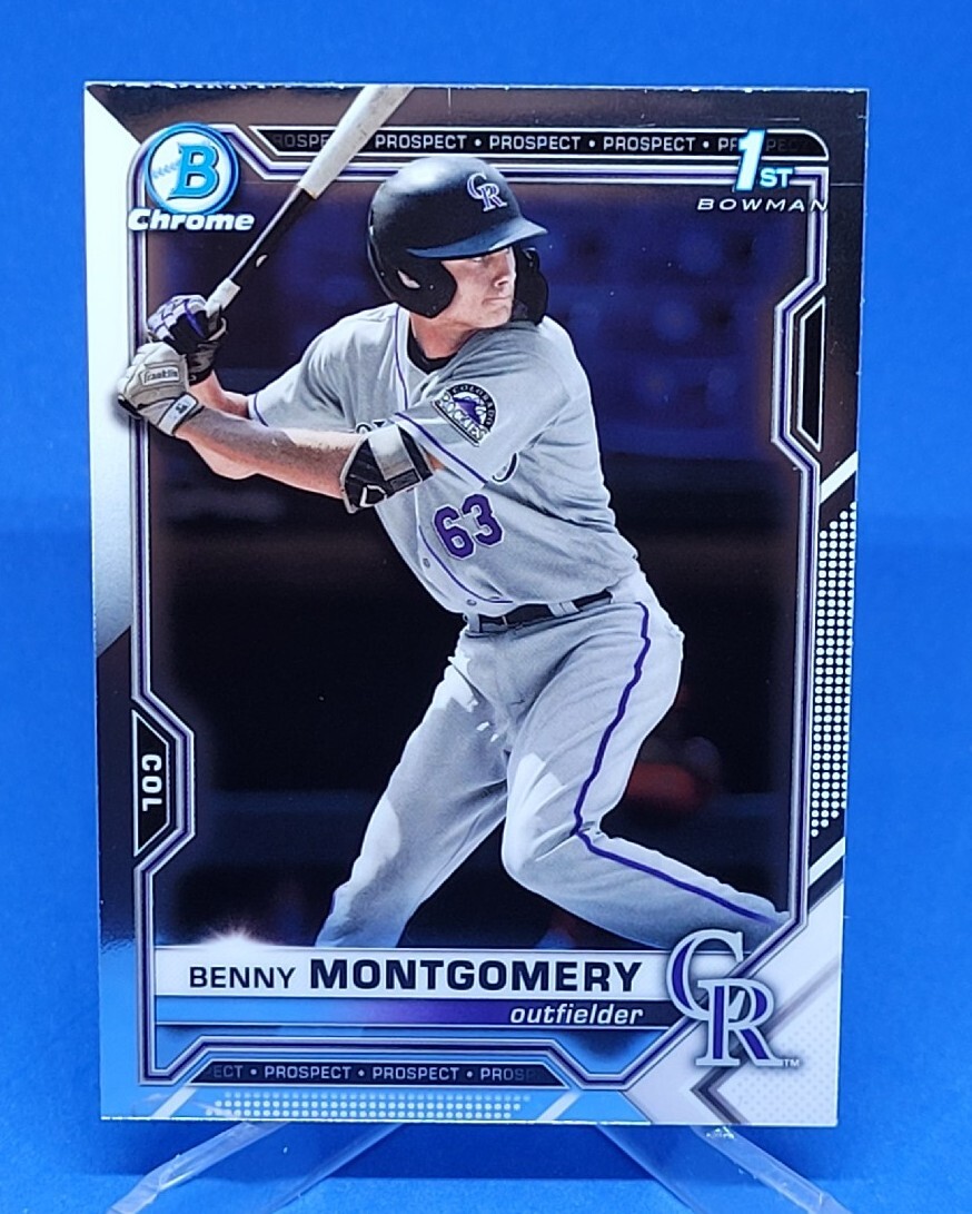 2021 Bowman Draft Chrome Benny Montgomery #84 Rookie Card Rockies | eBay