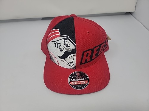 MLB Cincinnati Reds Team Logo Script Old School Retro Truckers Snapback ...