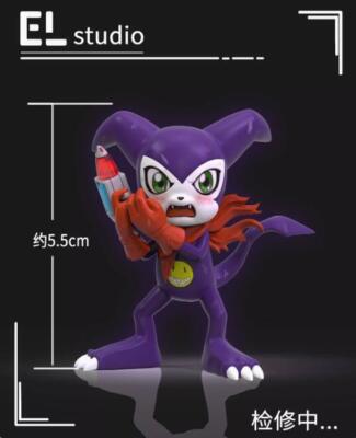 El Studio Digimon Monster Impmon Resin Figure Statue GK Model Pre-order ...