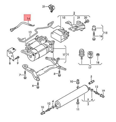 Genuine VW Touareg 7P5 7P6 Suction Line 7P0616785A | eBay
