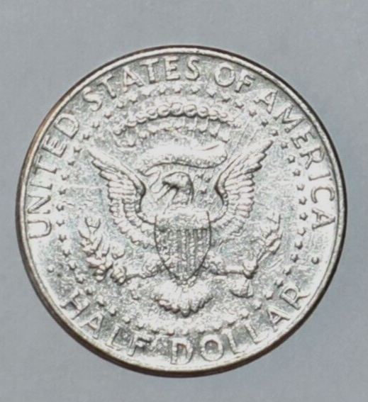 1990 P Kennedy Half Dollar Rare Cud DD Missing Date Error Collar Rim ...