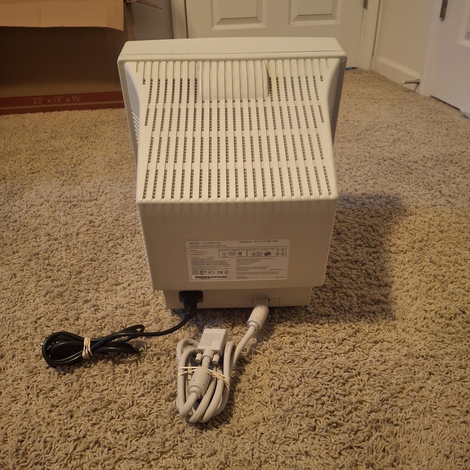 Dell Trinitron UltraScan D1526TX-HS 15" Retro PC CRT Gaming Monitor ...