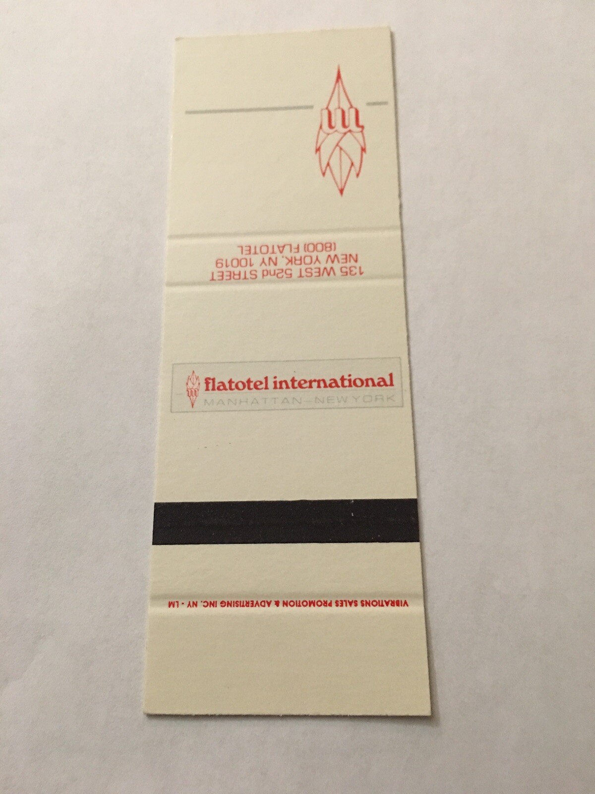 Matchbook Cover Matchcover Salesmans Sample Batotel International New ...