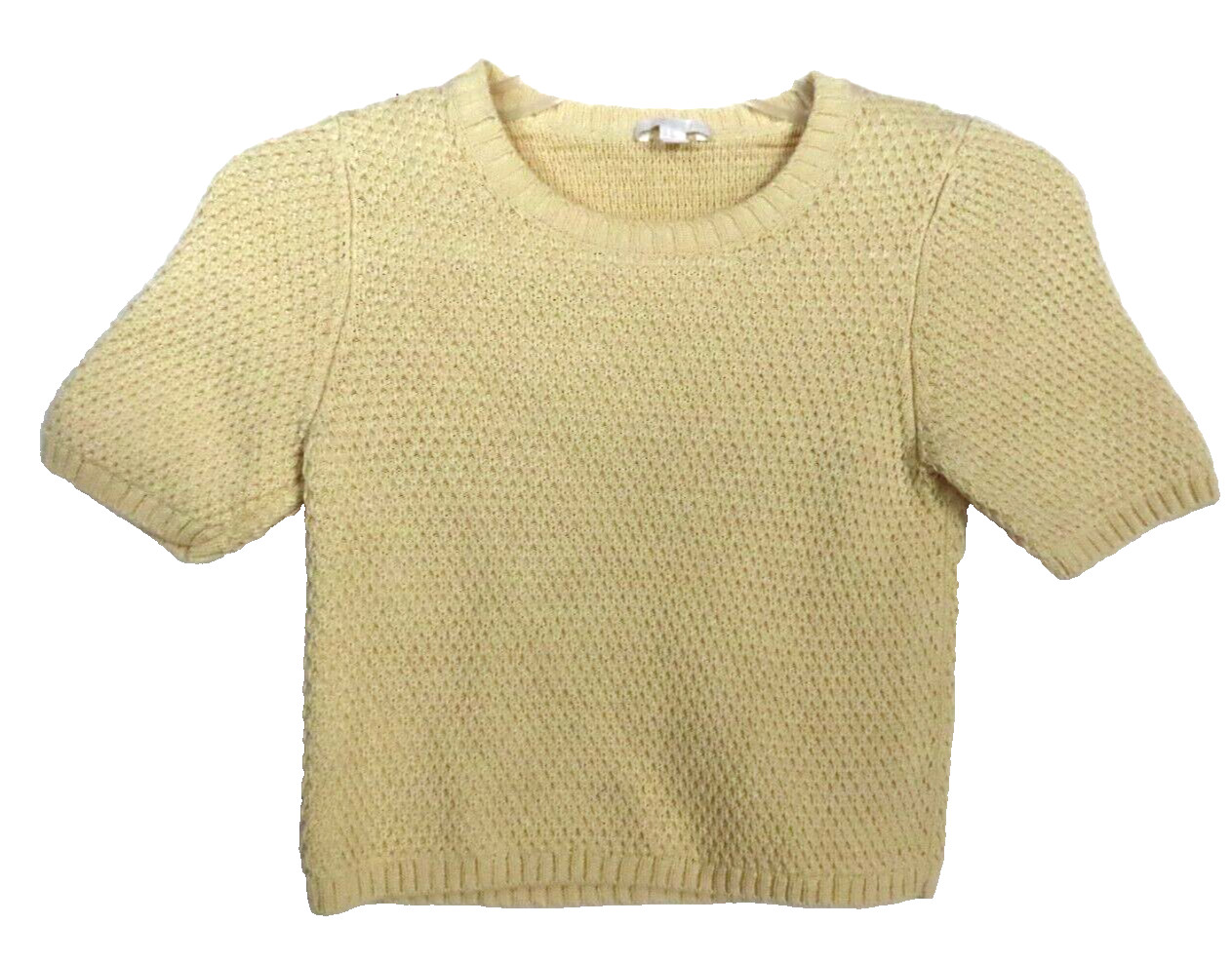 COS Knit Yellow Top Heavy Weight Crop Sweater Women's… - Gem