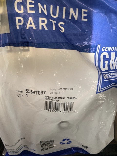 Turbocharger Coolant Return Line GM Parts 55567067 for sale online | eBay