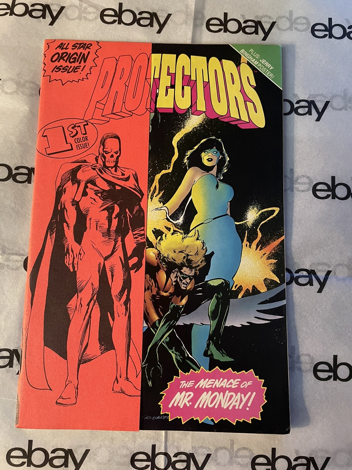 1992 PROTECTORS Comic 1st Color Issue Variant The Menace of Mr. Monday Free S&H | eBay