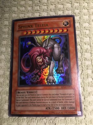 YuGiOh Sphinx Teleia - EP1-EN003 - Ultra Rare VGC | eBay