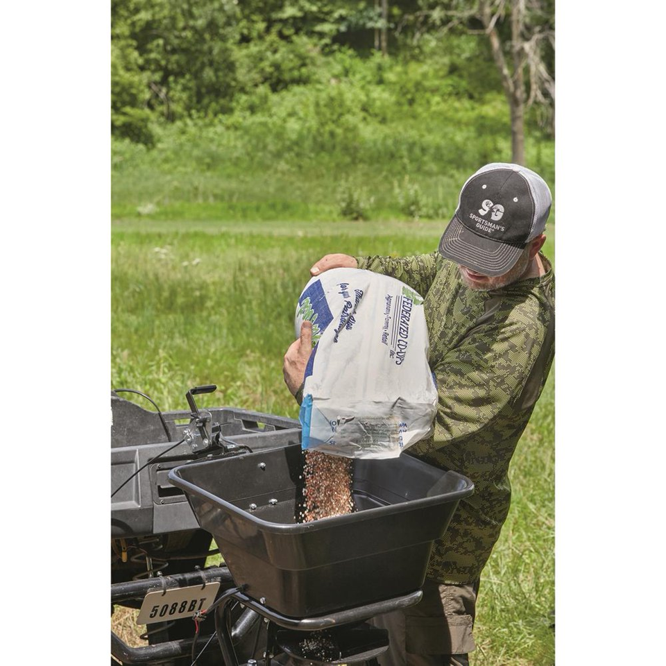 80 Lbs UTV ATV Mount Motor Fertilizer Sand Salt Spreader Grass Seeder ...