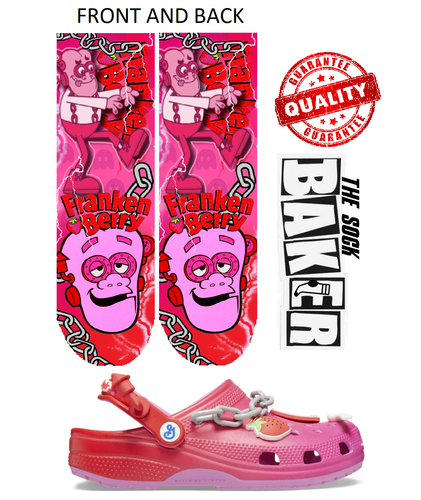 FRANKEN BERRY CROCS SOCKS | eBay