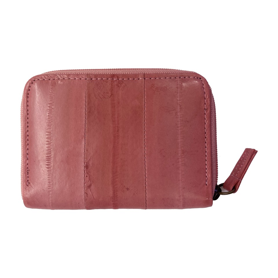 Genuine Eel Skin Coin Purse, Credit Card Zippered Wallet | eBay