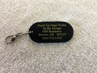 Royal Carriage Works Rolls Royce Leather Keychain Denver Colorado - CO ...