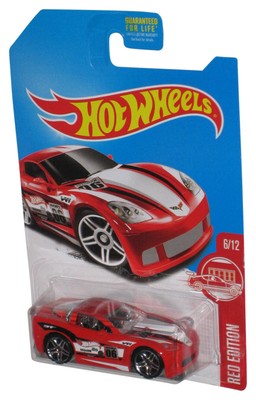 Hot Wheels Red Edition 6/12 (2015) 2005 Corvette C6 Toy Car | eBay