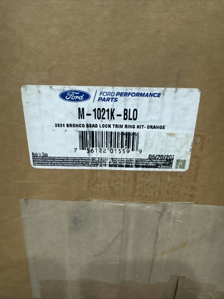 2021-2024 Ford BRONCO Bead-Lock Trim Ring Kit Orange | M-1021K-BLO ...