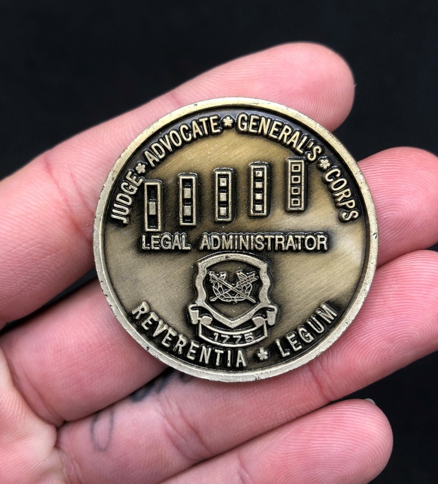 US Army JAGC Warrant Officer Legal Administrator Military Challenge ...