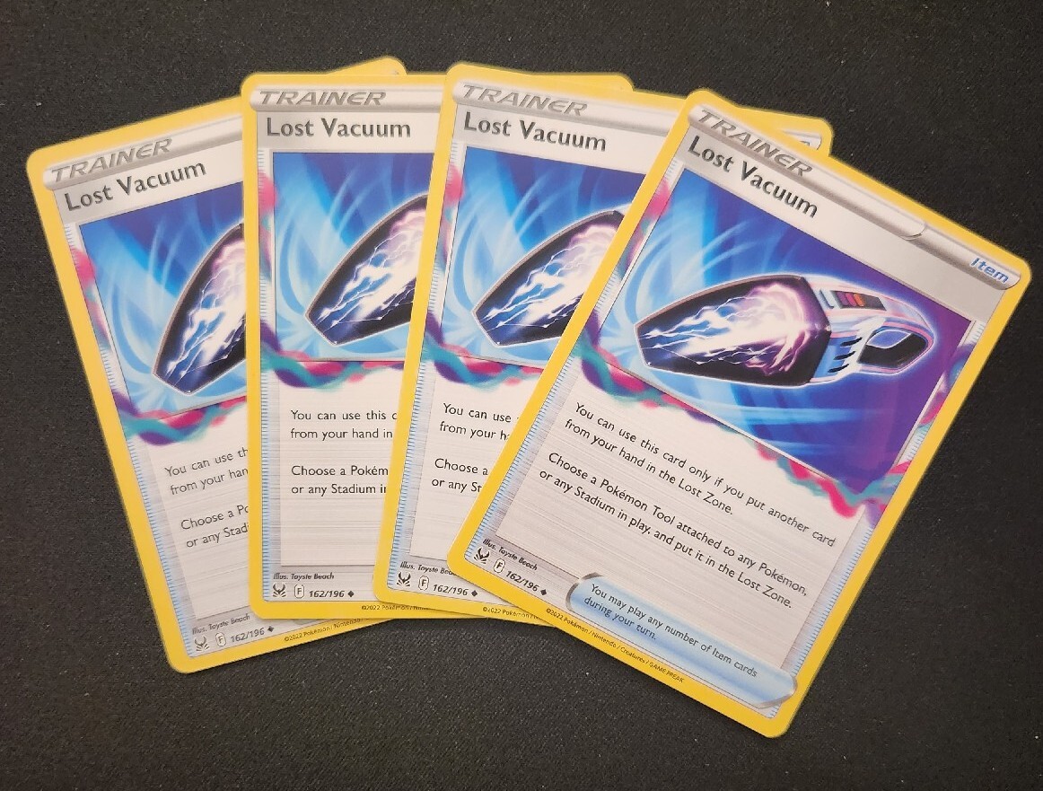 Lost Vacuum 4x Trainer Playset Item 162/196 SWSH Lost Origin Pokémon ...