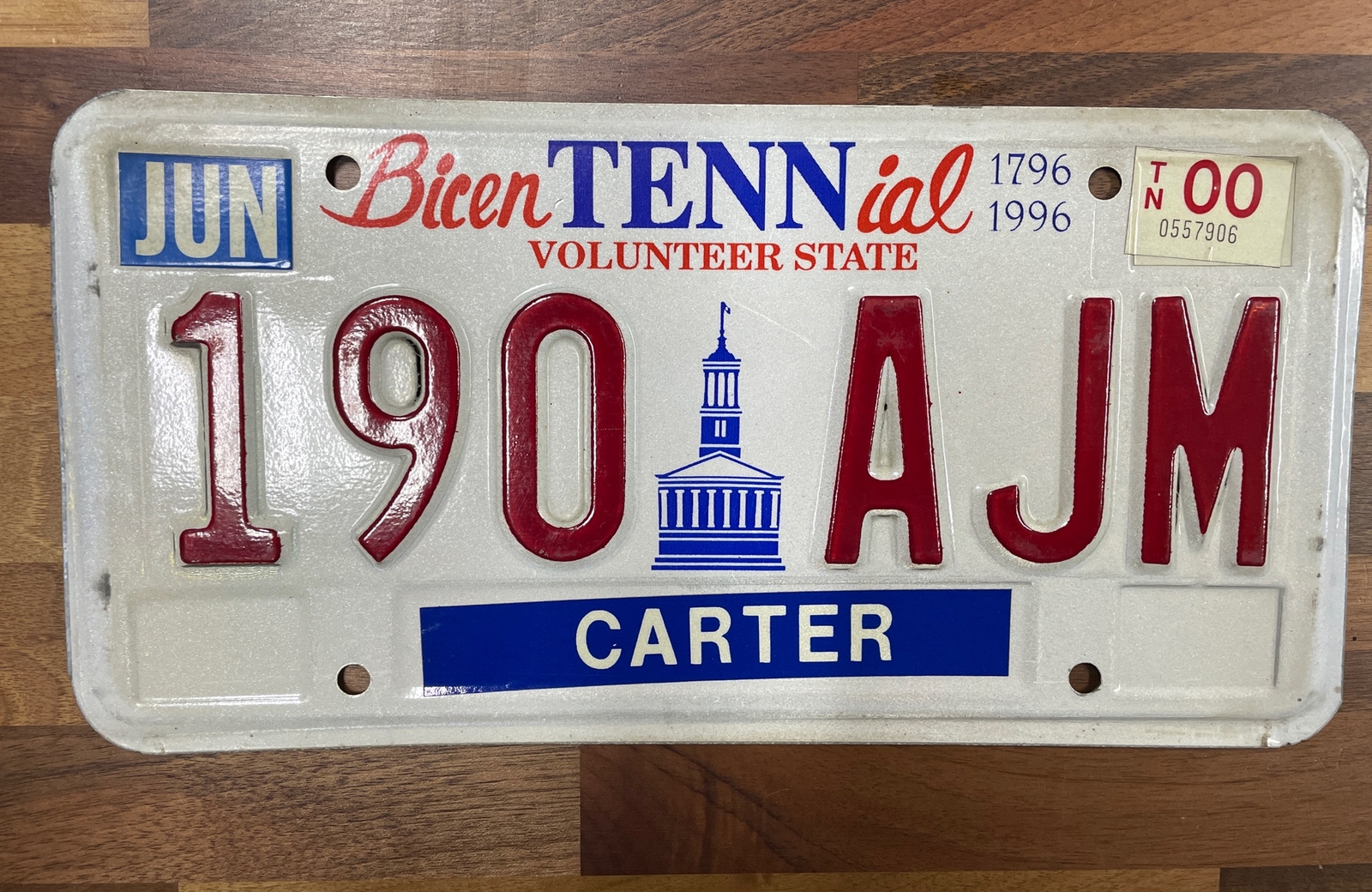 Vintage 1996 Tennessee Bicentennial 1776-1996 License Plate | eBay