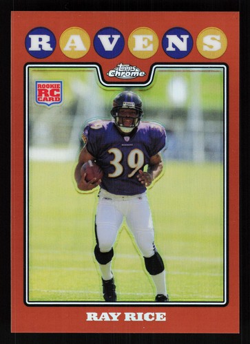 2008 Topps Chrome RC /425 Ray Rice #TC187 Football Baltimore Ravens ...
