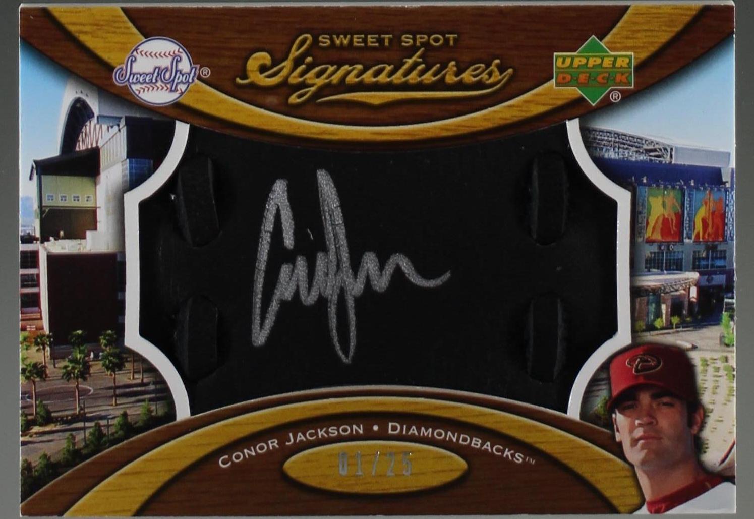 2007 Sweet Spot - Signatures Glove Leather Conor Jackson #SS-CJ Black ...
