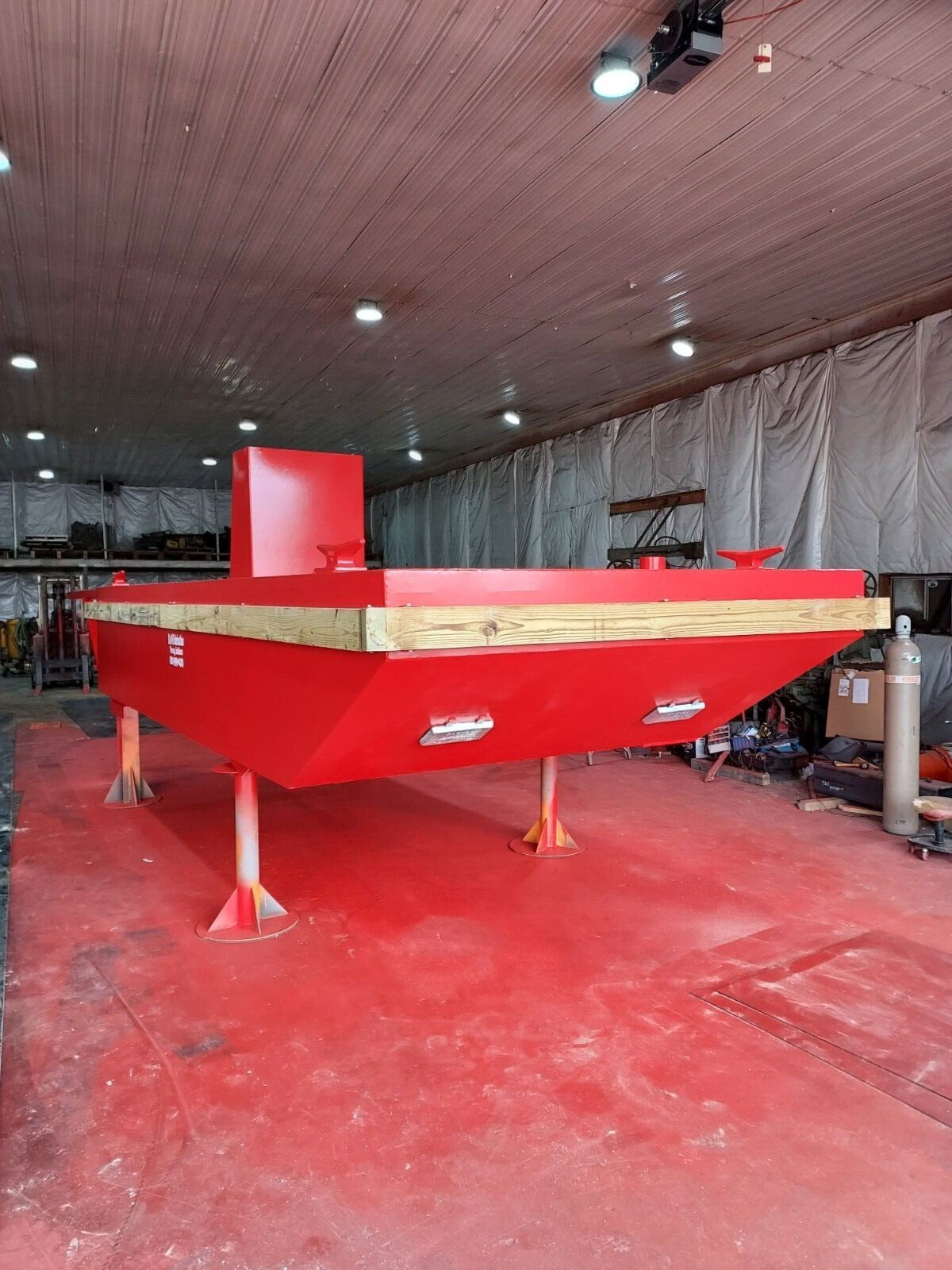 20'x8'x3' Push Boat, Sectional Barge Pusher, Work Boat | eBay